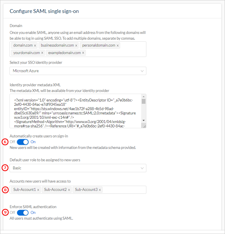 SSO (Single Sign-On) Configuration – mTXT